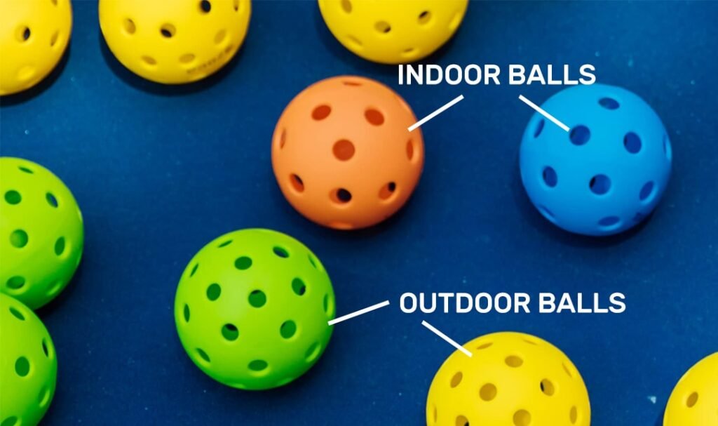 6 Different Indoor vs Outdoor Pickleballs - Paddlesshop